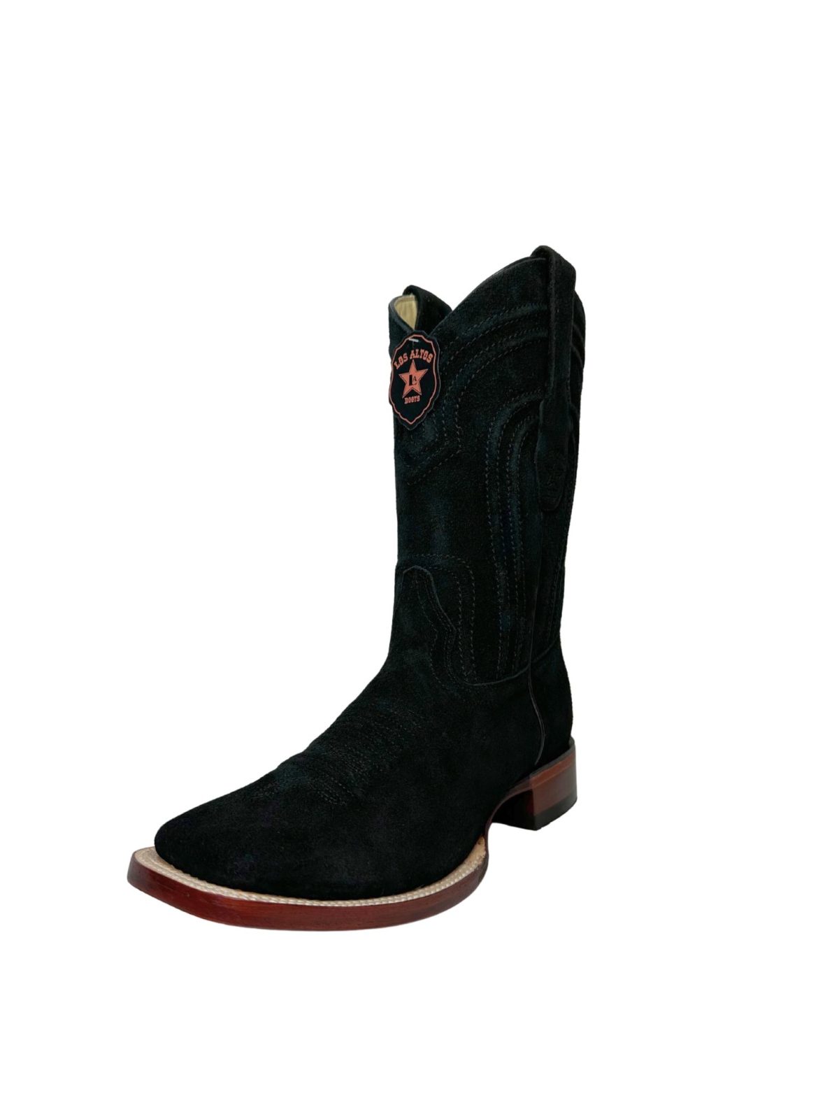Los Altos Men's Black Suede Square Toe Boot – Vallejo Western Wear